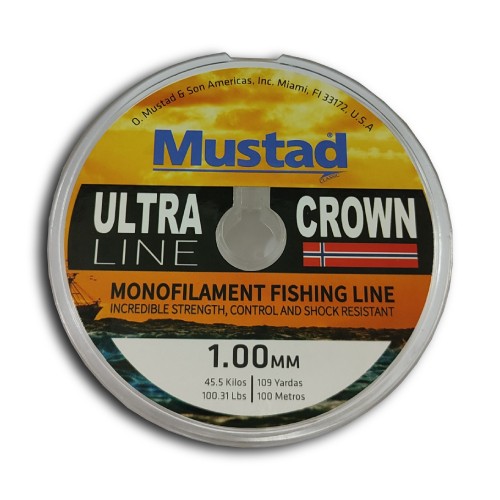 NYLON MUSTAD ULTRA LINE CROWN 1.00 MM - El Rifle