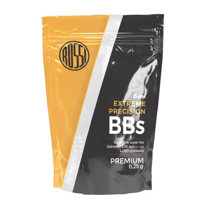 BALINES AIRSOFT ROSSI CAL .6MM | 0,25G | 4000 RDS - El Rifle